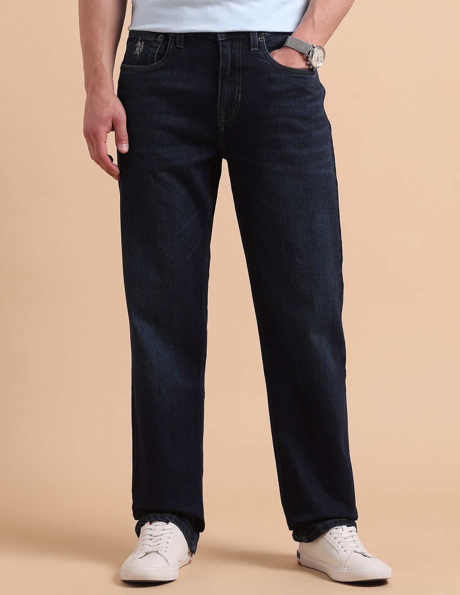 Shawn Relaxed Fit Blue Jeans – U.S. Polo Assn. India