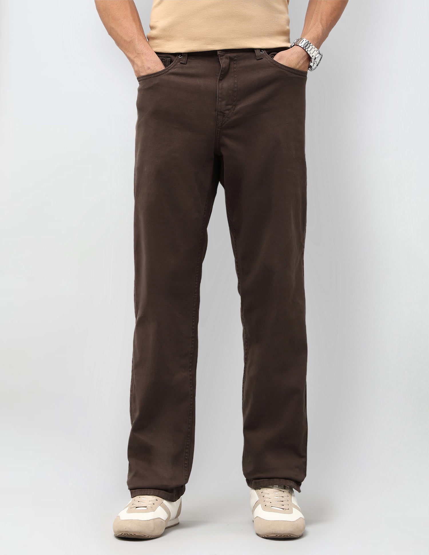 Shawn Relaxed Fit Brown Jeans – U.S. Polo Assn. India