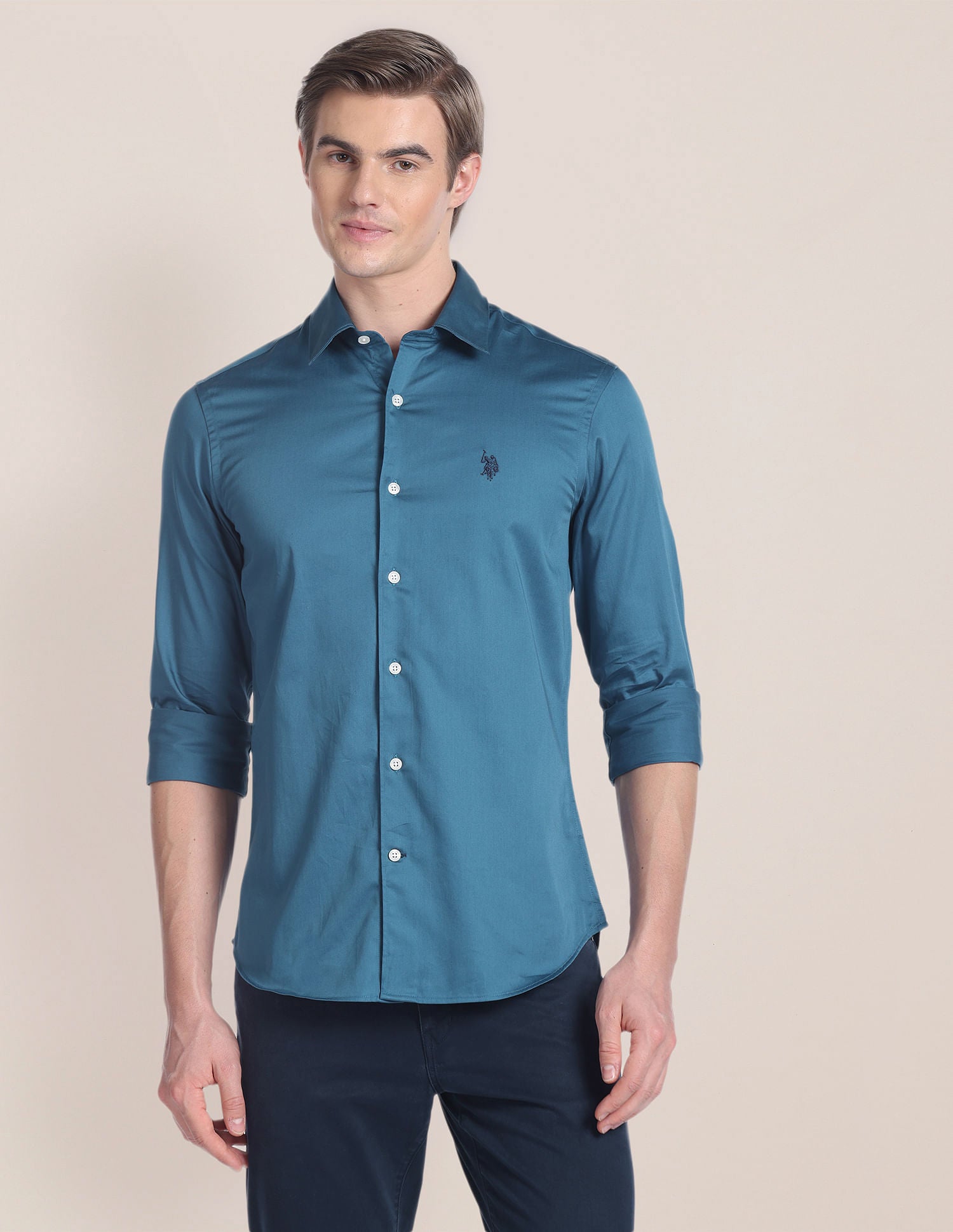 Solid Satin Shirt – U.S. Polo Assn. India