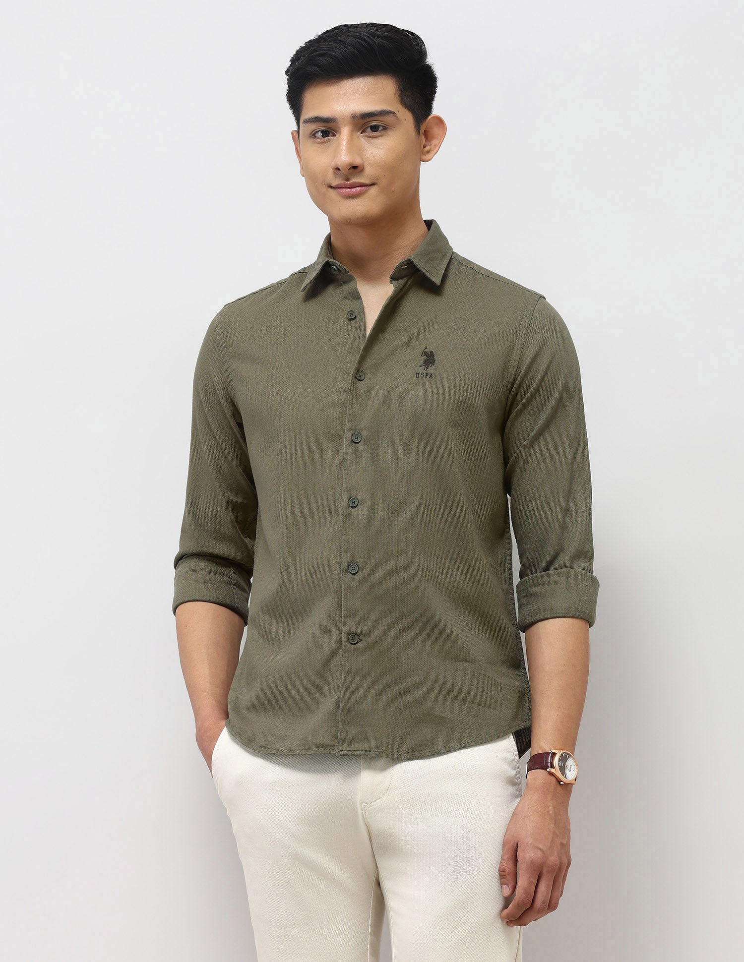 Textured Dobby Shirt – U.S. Polo Assn. India
