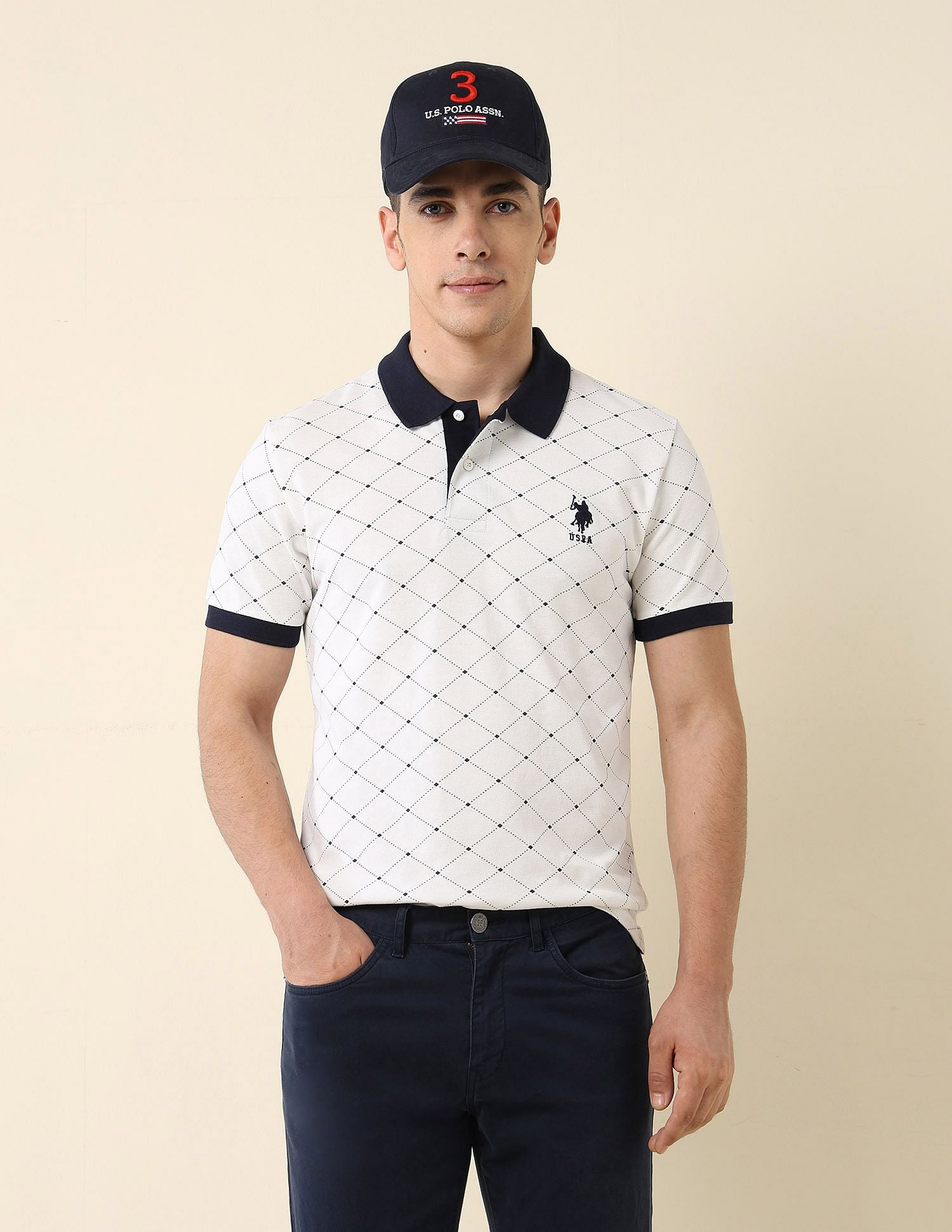 Slim Fit Checked Polo Shirt – U.S. Polo Assn. India