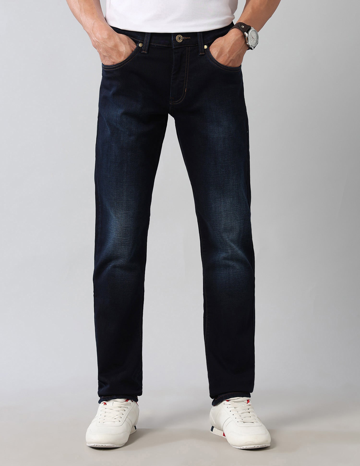 Brandon Slim Tapered Fit Blue Ultra Soft Jeans – U.S. Polo Assn. India