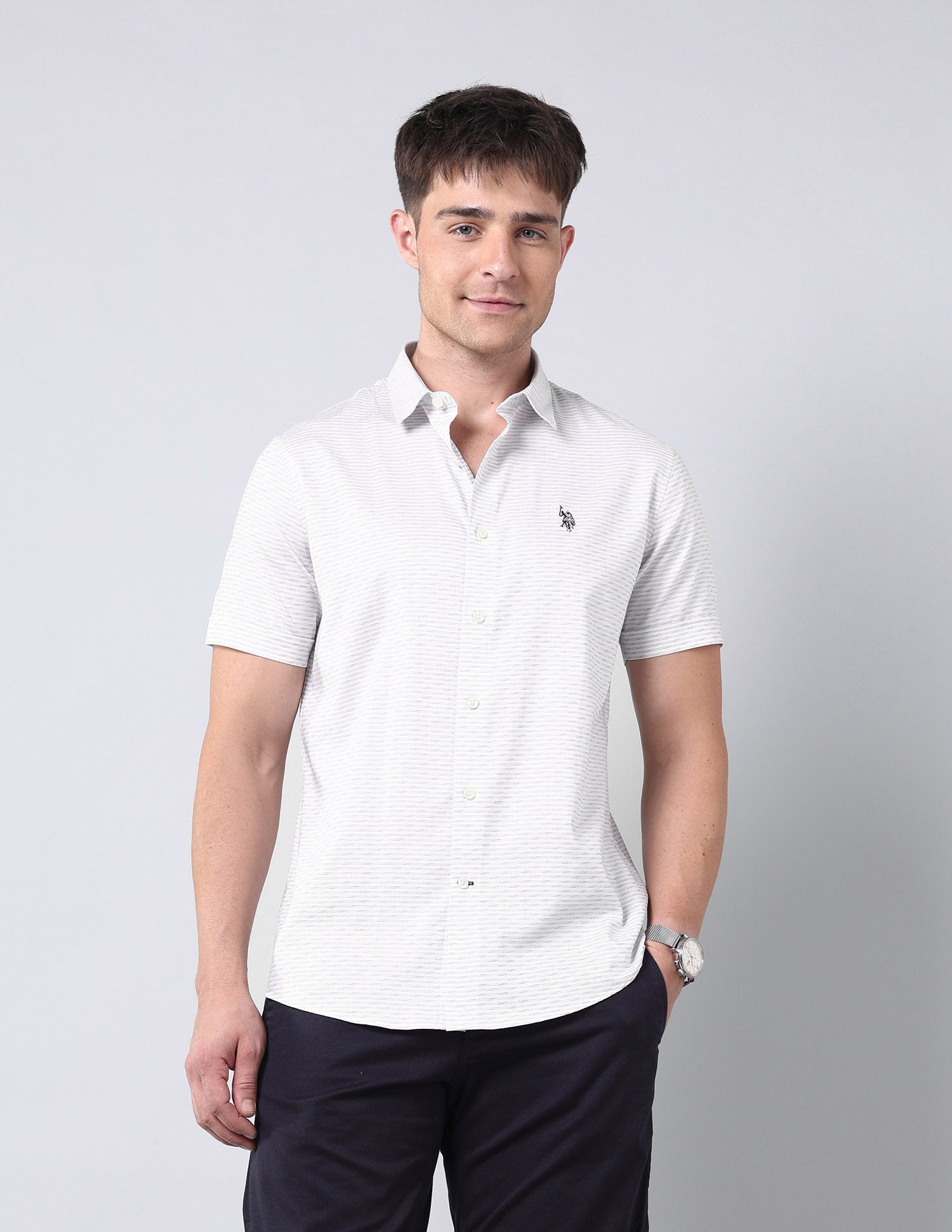 All Over Printed Dobby Shirt – U.S. Polo Assn. India