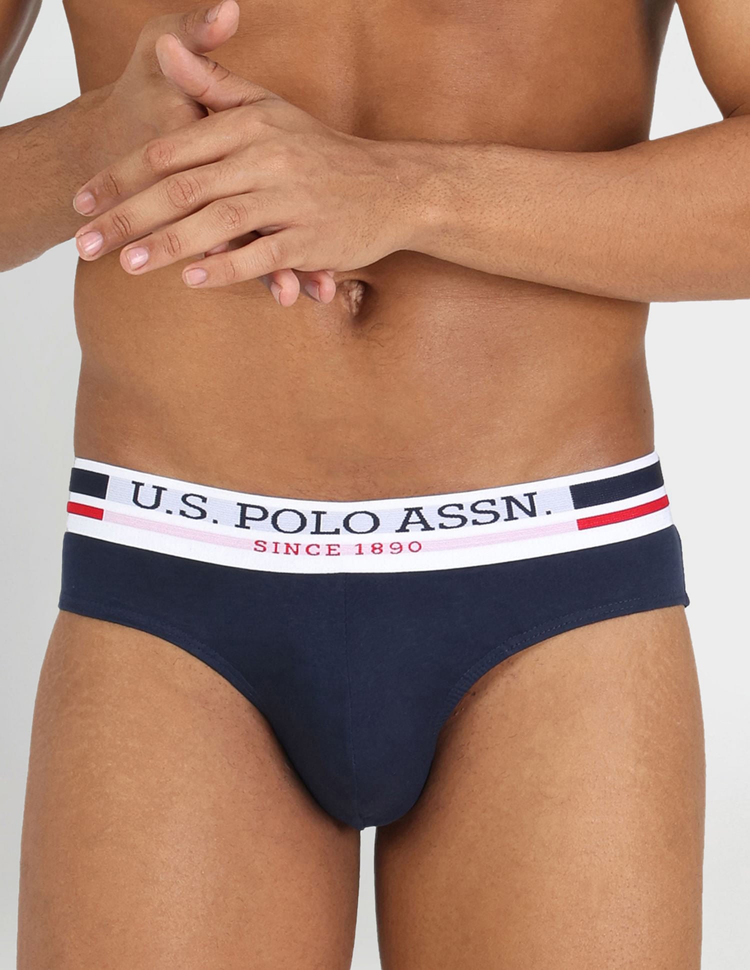 Elasticized Waist Pure Cotton I006 Briefs - Pack Of 2 – U.S. Polo Assn. India