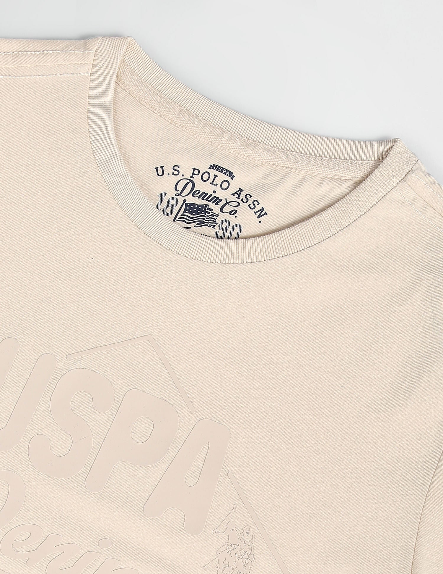 Tonal Brand Print Muscle Fit T-Shirt – U.S. Polo Assn. India