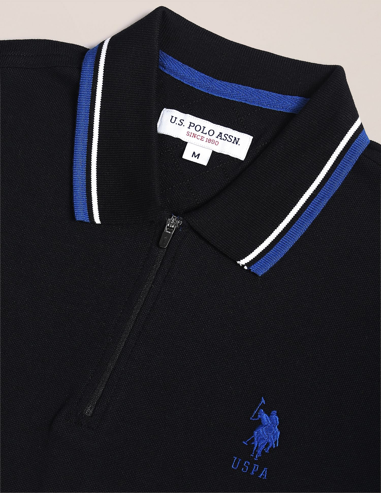 Tipped Zipper Polo Shirt – U.S. Polo Assn. India