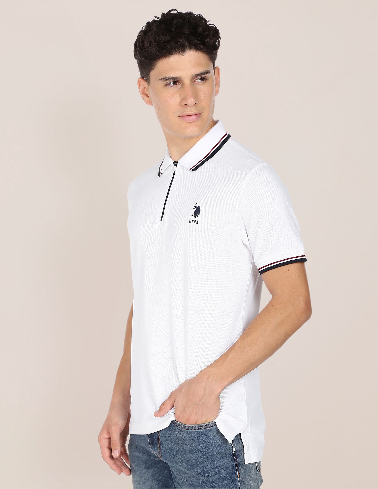 Tipped Zipper Polo Shirt – U.S. Polo Assn. India