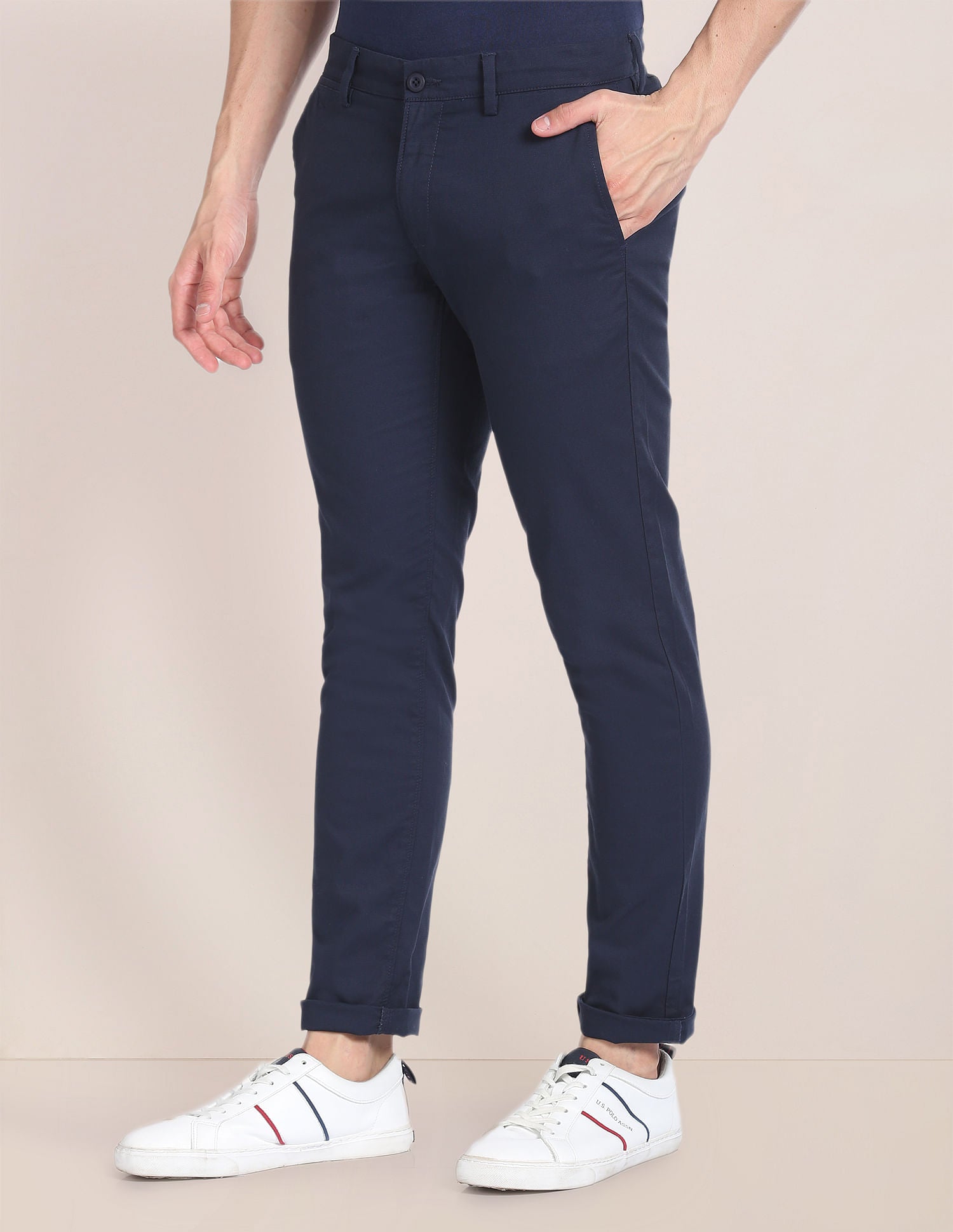 Austin Regular Fit Dobby Chinos – U.S. Polo Assn. India