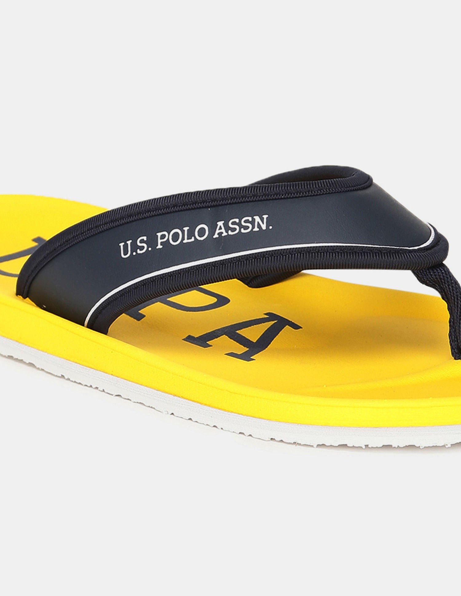 Men Yellow Brand Print Non-Skid Zedo Flip Flops – U.S. Polo Assn. India