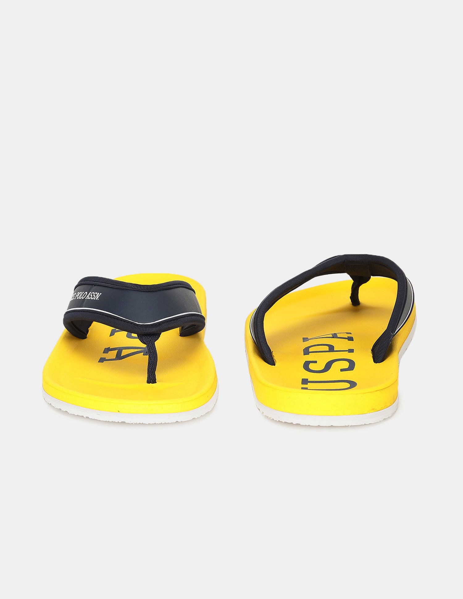 Men Yellow Brand Print Non-Skid Zedo Flip Flops – U.S. Polo Assn. India