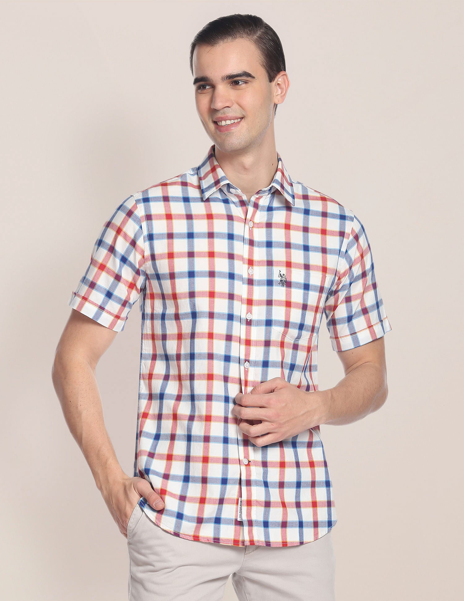 Matt Check Dobby Casual Shirt – U.S. Polo Assn. India
