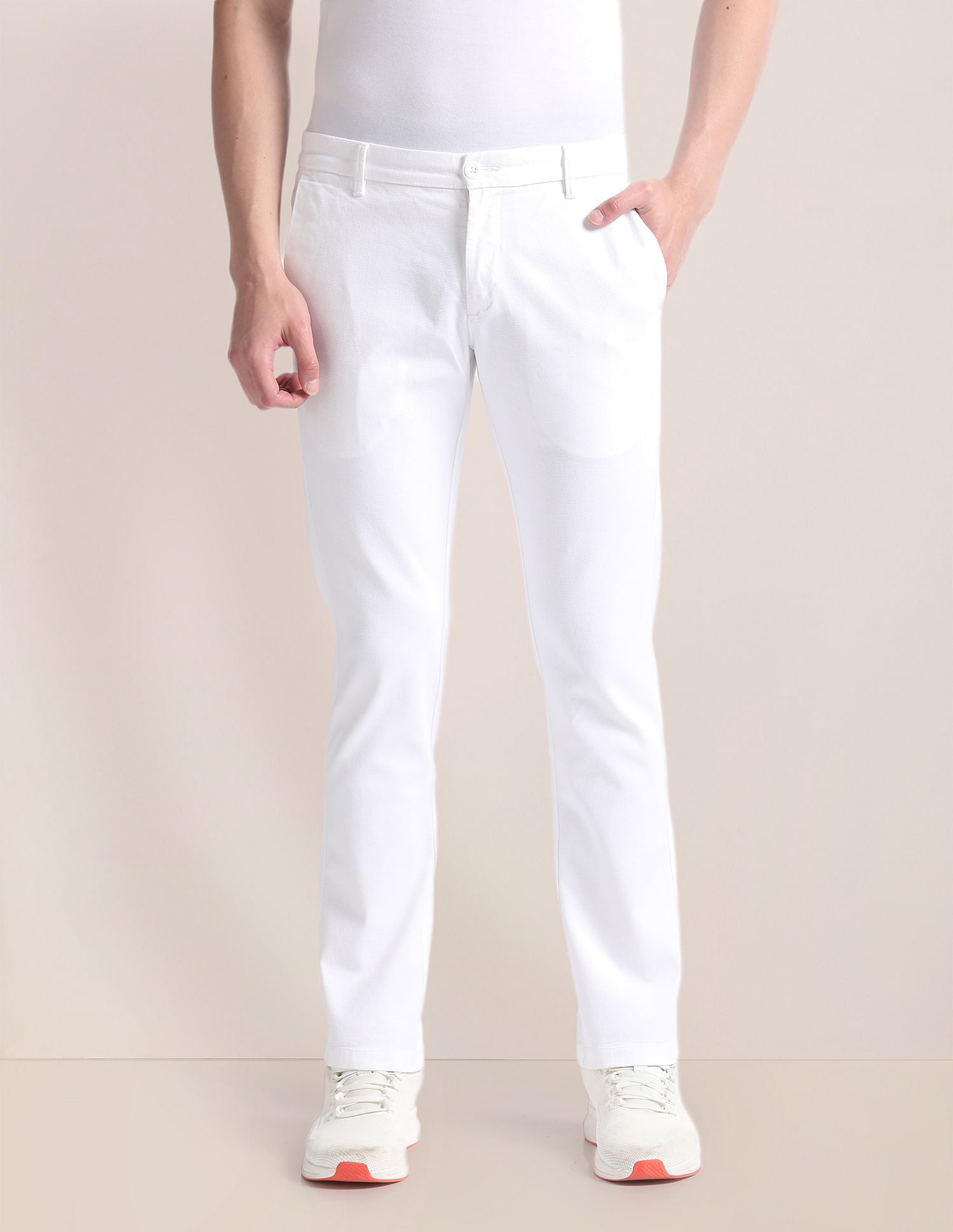 Denver Slim Fit Dobby Chinos – U.S. Polo Assn. India