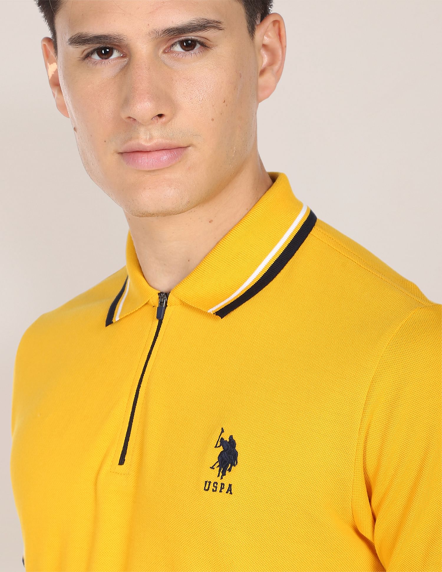 Tipped Zipper Polo Shirt – U.S. Polo Assn. India