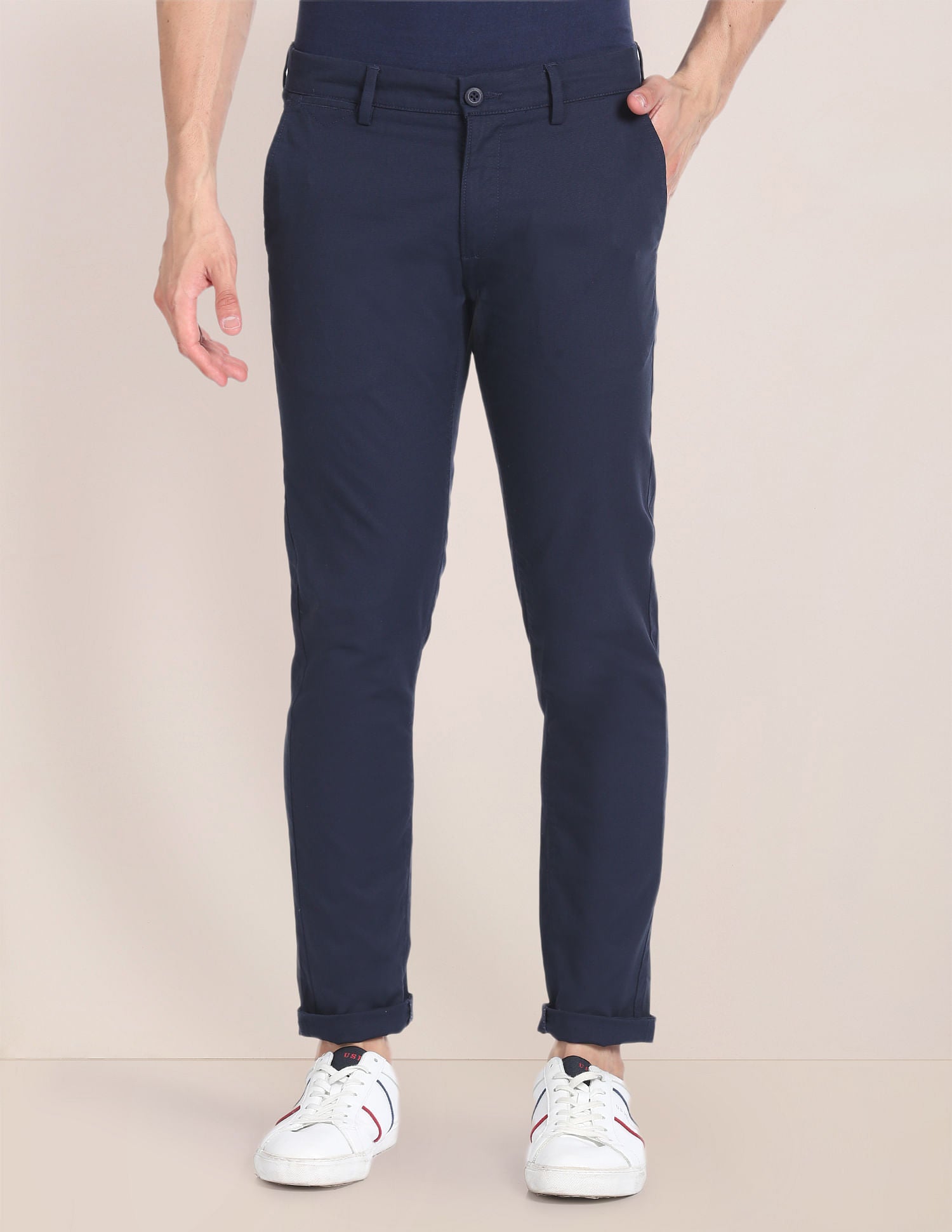 Austin Regular Fit Dobby Chinos – U.S. Polo Assn. India