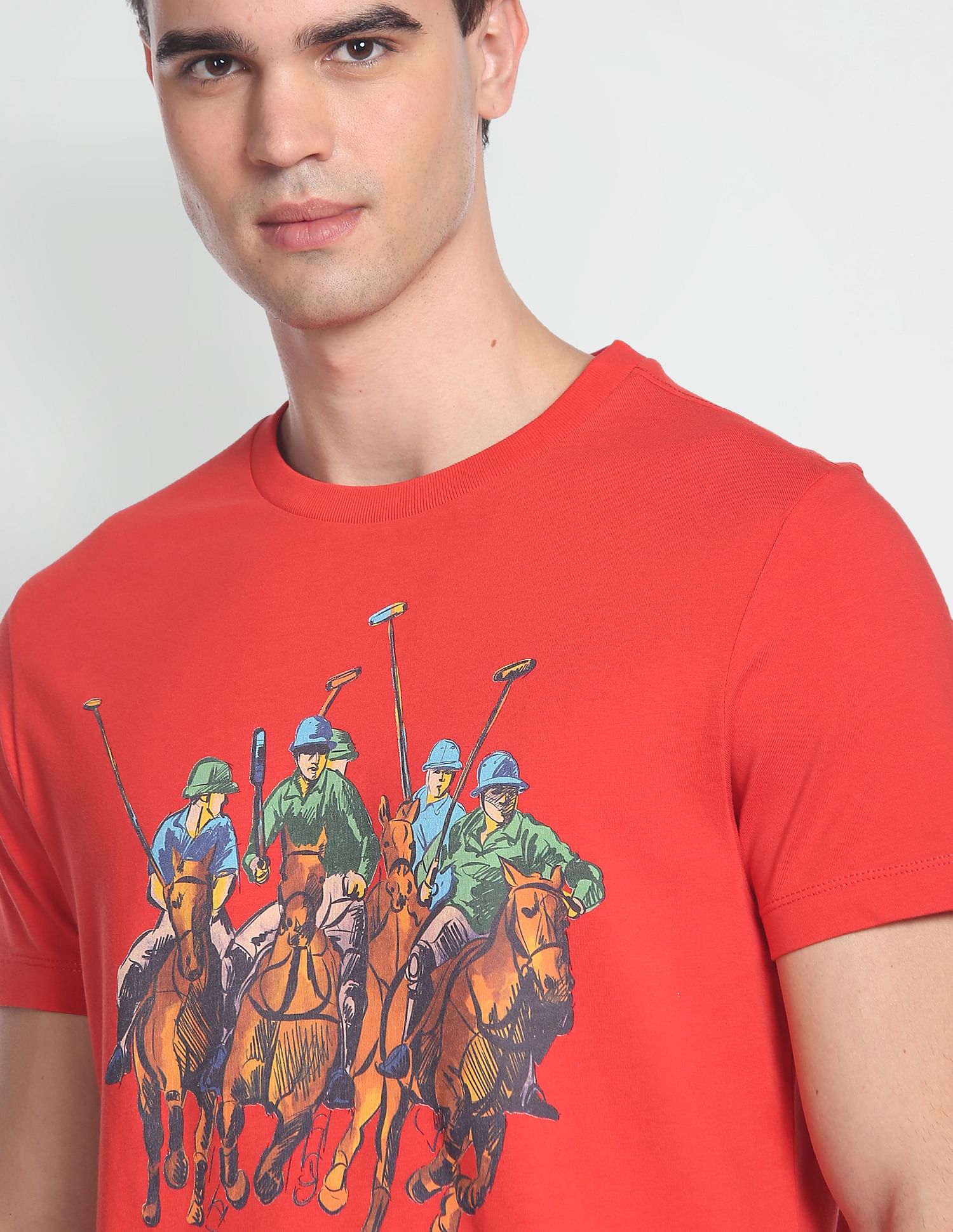 Bold Print Cotton T-Shirt – U.S. Polo Assn. India