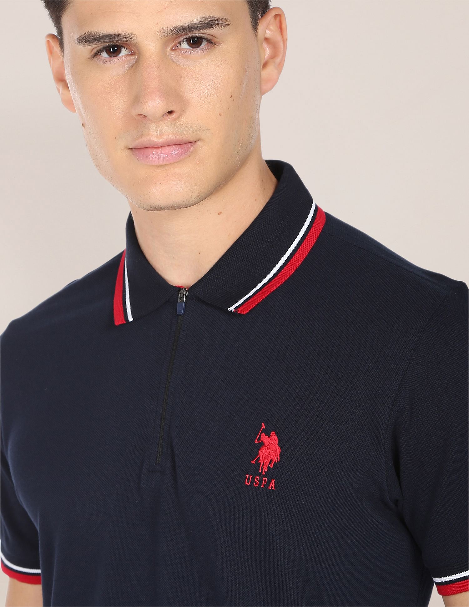 Tipped Zipper Polo Shirt – U.S. Polo Assn. India
