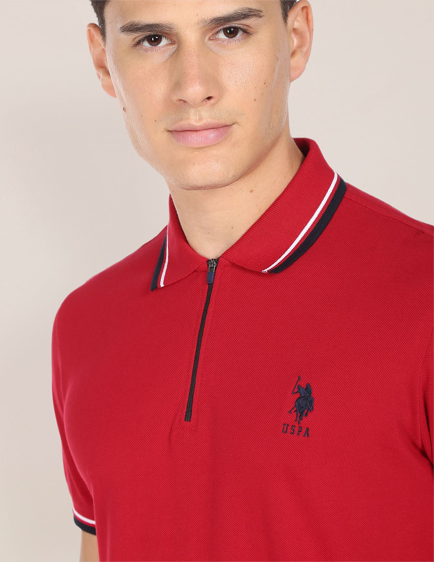 Tipped Zipper Polo Shirt – U.S. Polo Assn. India