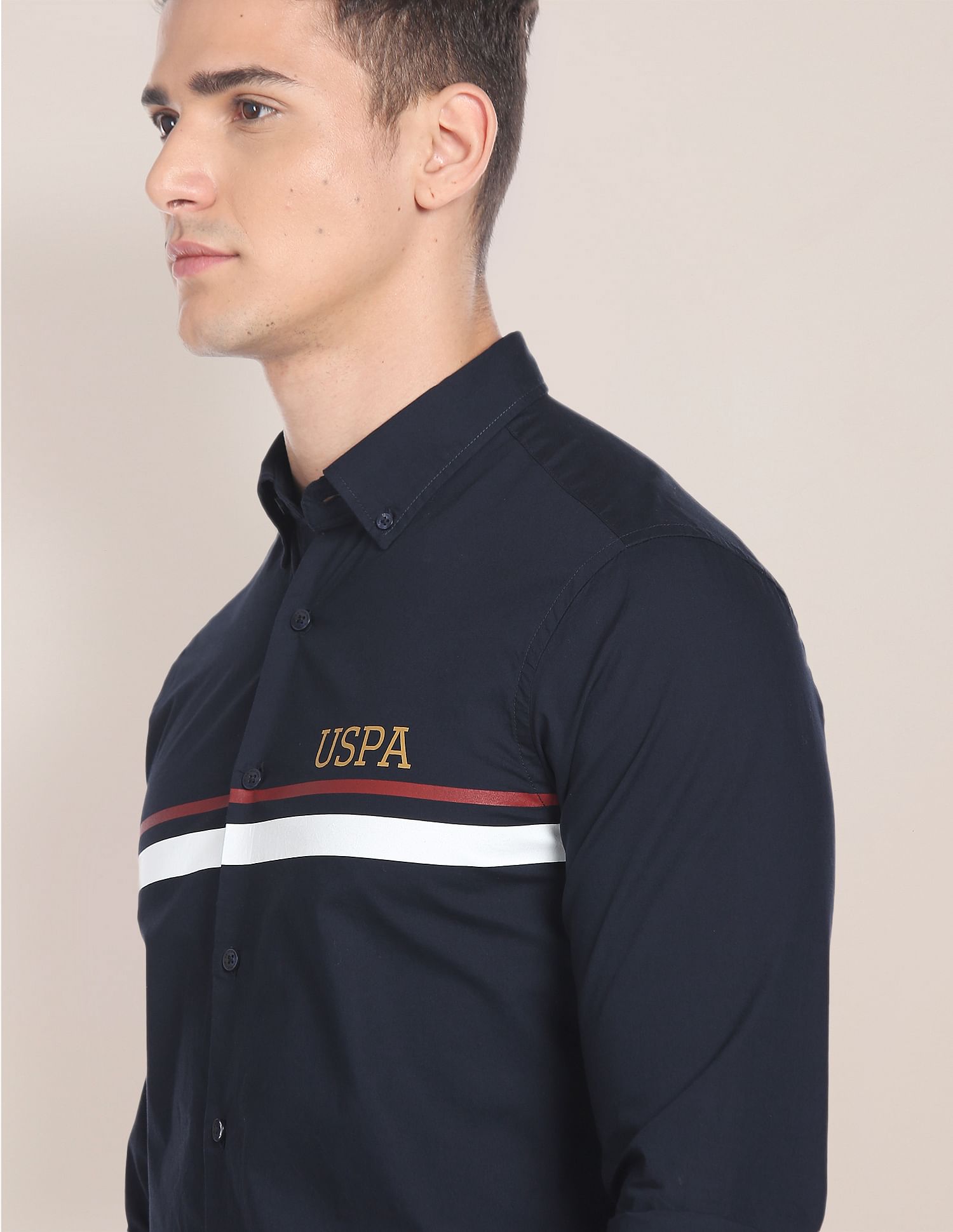 Engineer Stripe Cotton Shirt – U.S. Polo Assn. India